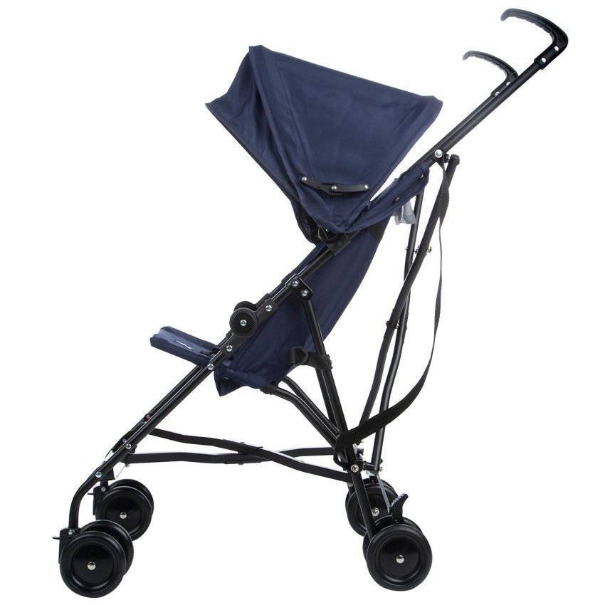 PREMAMAN Poussette canne One Way - Bleu marine Rouge - Poussettes ...