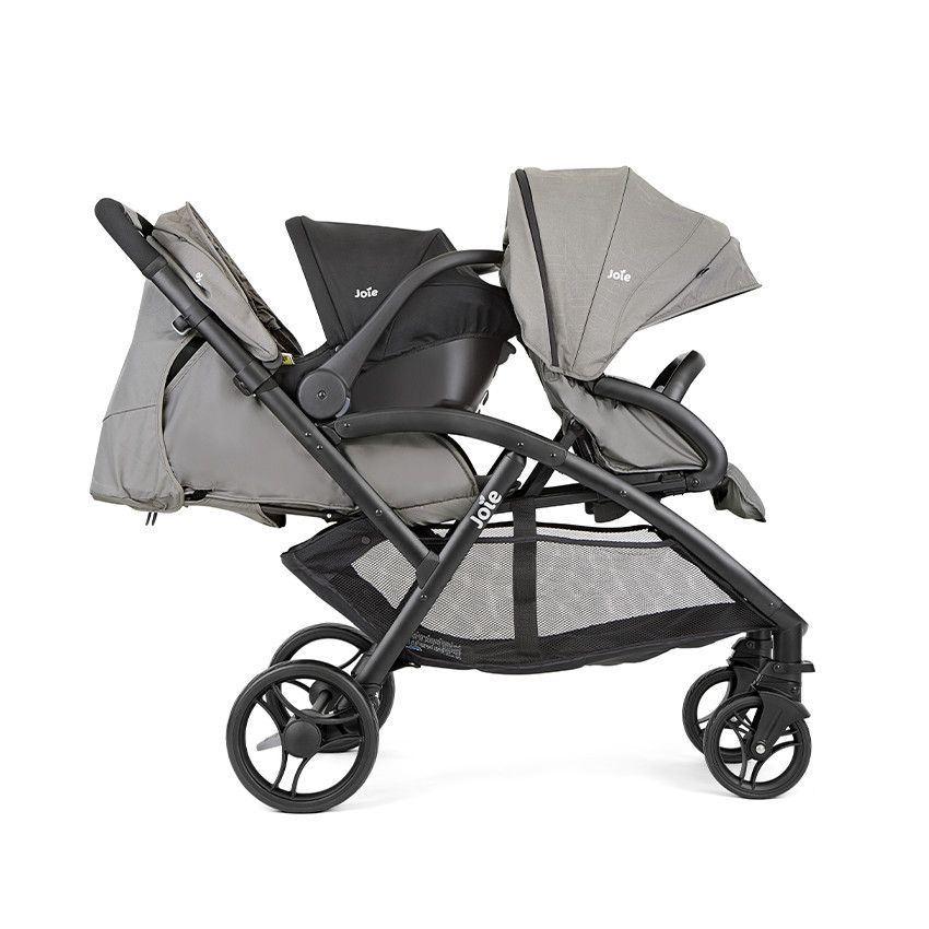 JOIE Poussette double pour jumeaux Evalite Duo pebble Gris - Poussettes ...